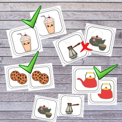 Mother's Day Tea Party Matching Game / Tea Party Matching Cards | Made ...