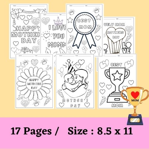 Mothers Day Coloring Pages / Coloring sheets /Mothers Day Activities ...