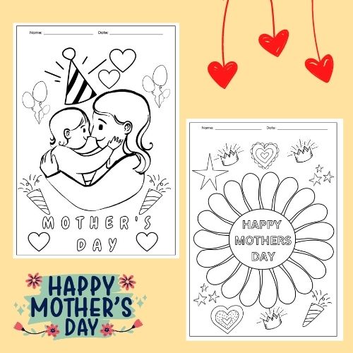Mothers Day Coloring Pages / Coloring sheets /Mothers Day Activities ...