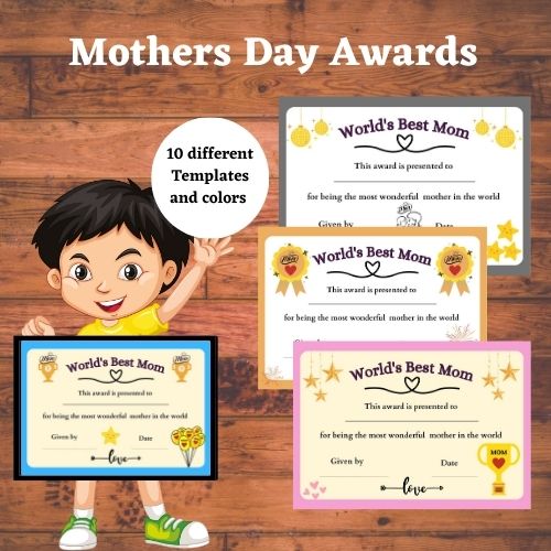 Mom's Certificate / Mother's Day personlized gift / Handprint Craft ...