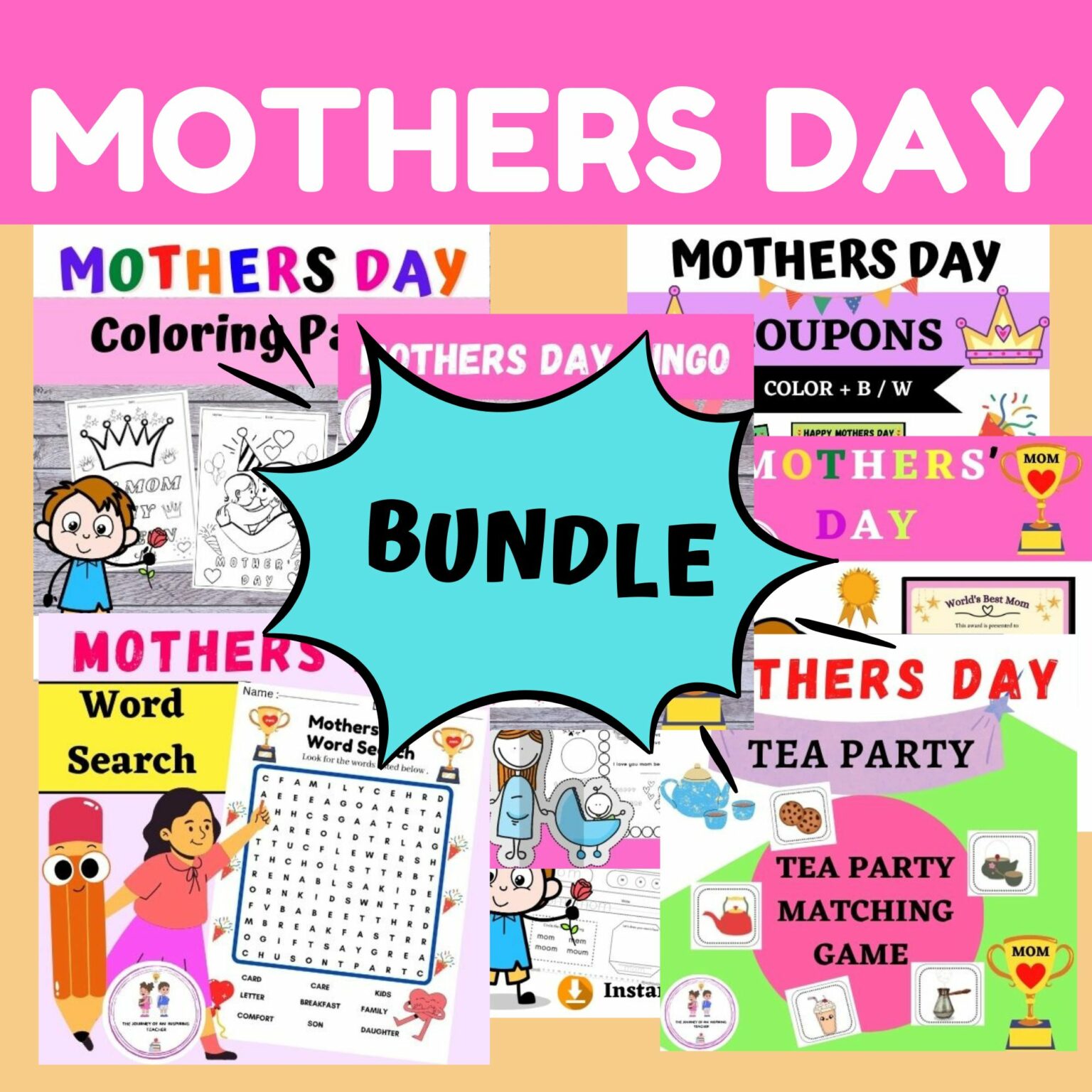 Mother's Day Bundle /Mom Bundle / Mothers' Day Activities Bundle | Made ...