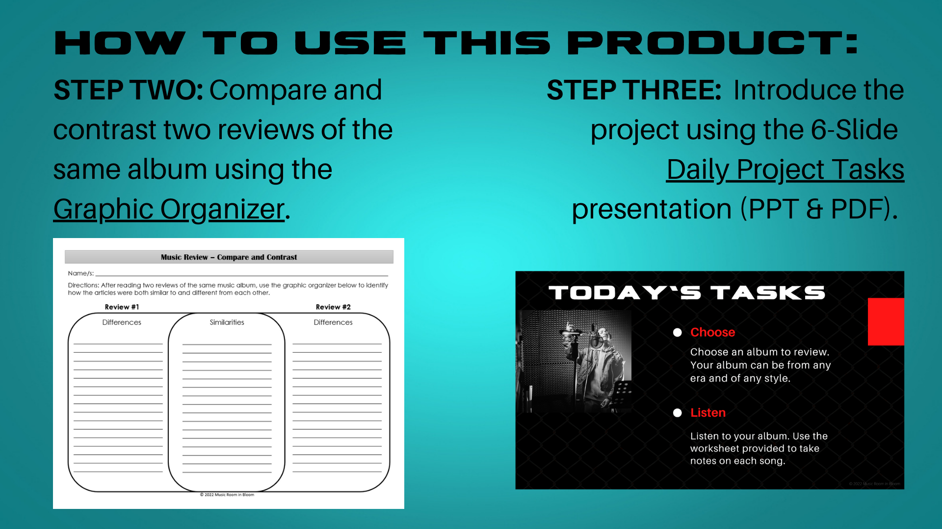 MUSIC REVIEW PROJECT for Middle and High School | Made By Teachers