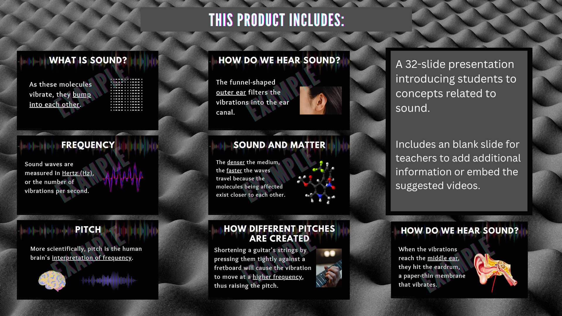 INTRO TO ACOUSTICS the Science of Sound Middle and High School Unit ...