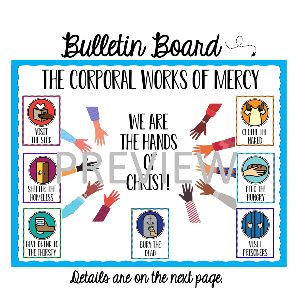 Corporal Works of Mercy Bundle- Interactive Presentation and Bulletin ...