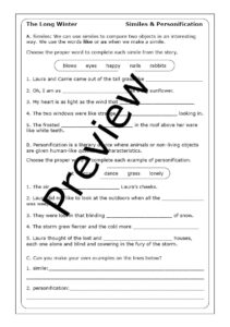 Laura Ingalls Wilder "The Long Winter" worksheets | Made By Teachers