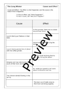 Laura Ingalls Wilder "The Long Winter" worksheets | Made By Teachers