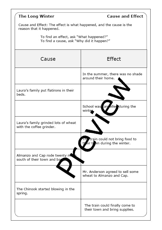 Laura Ingalls Wilder "The Long Winter" worksheets | Made By Teachers