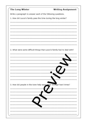 Laura Ingalls Wilder "The Long Winter" worksheets | Made By Teachers