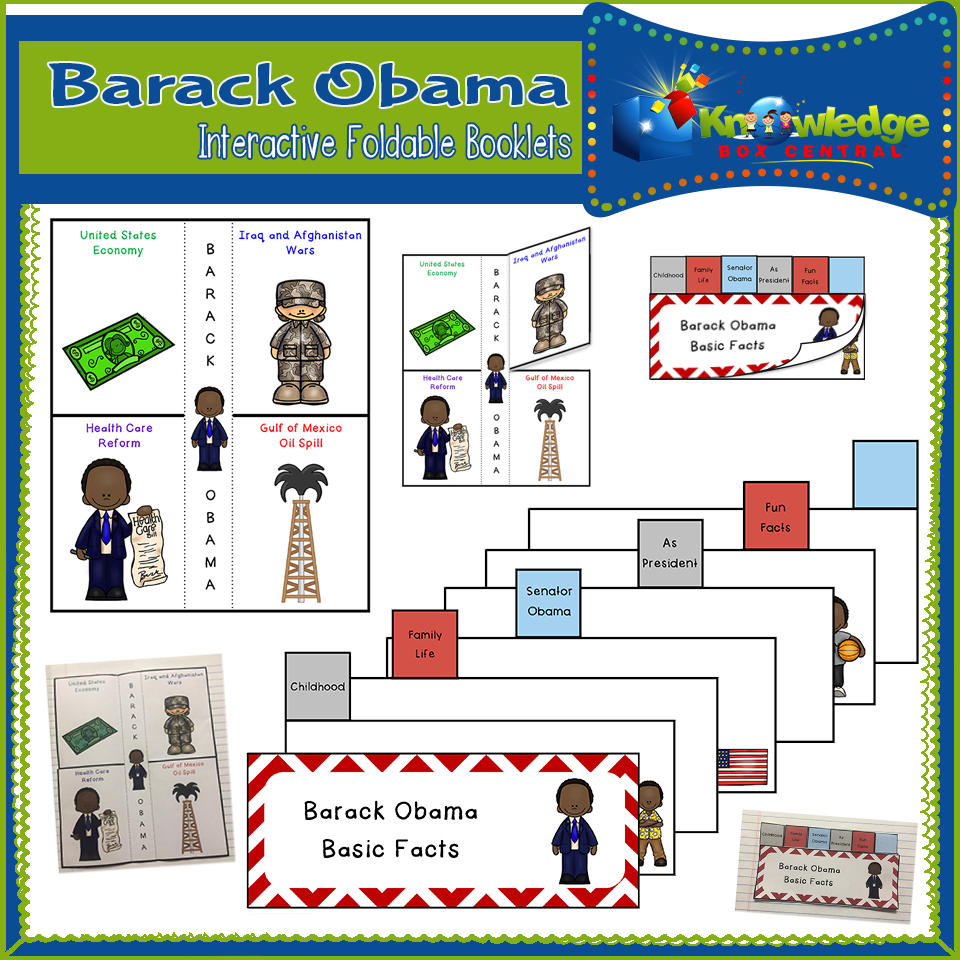 President Barack Obama Interactive Foldable Booklets | Made By Teachers
