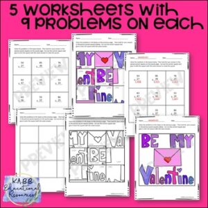 Multiplication 2 by 2 digit Mystery Picture Valentine Theme | Made By ...