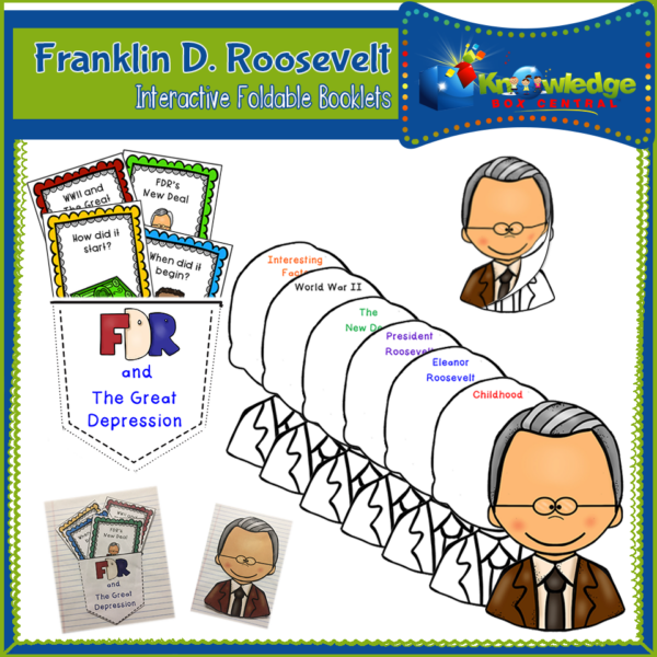 President Franklin D. Roosevelt Interactive Foldable Booklets | Made By ...