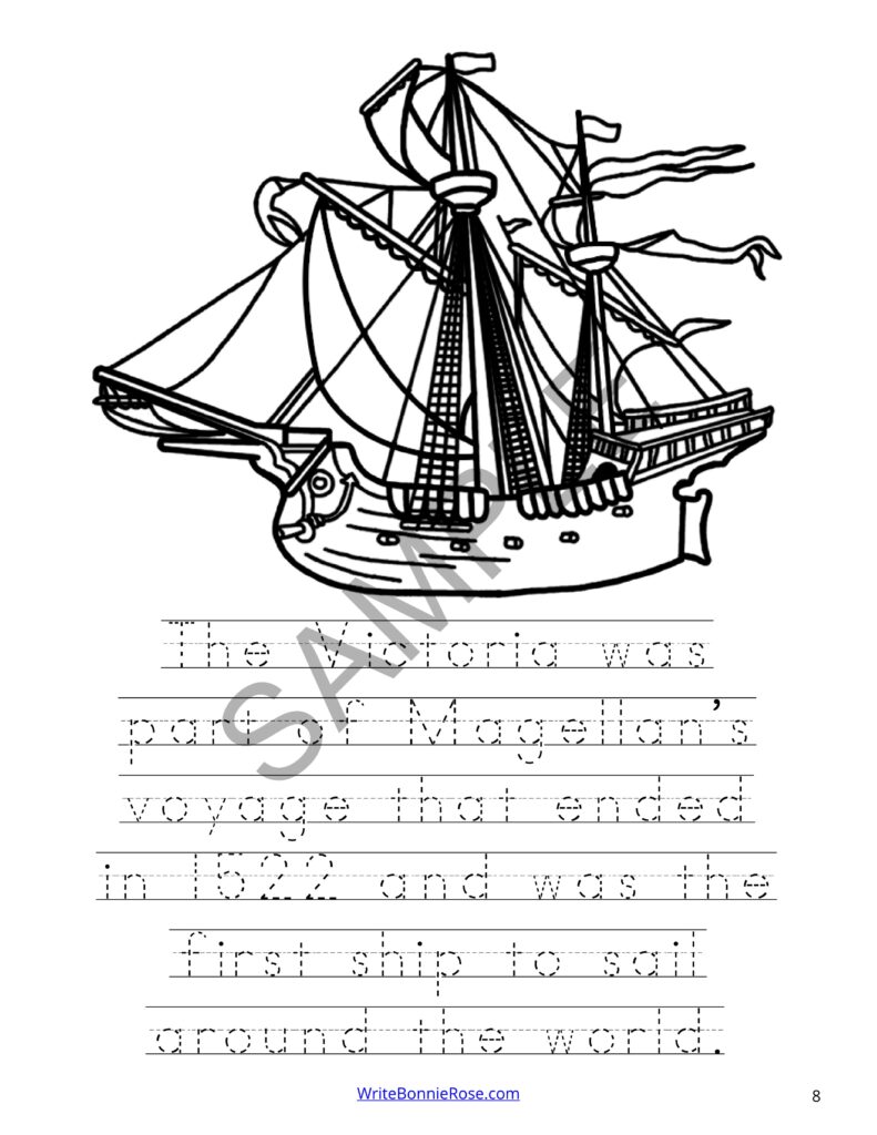 History at Sea Coloring Book-Level B | Made By Teachers