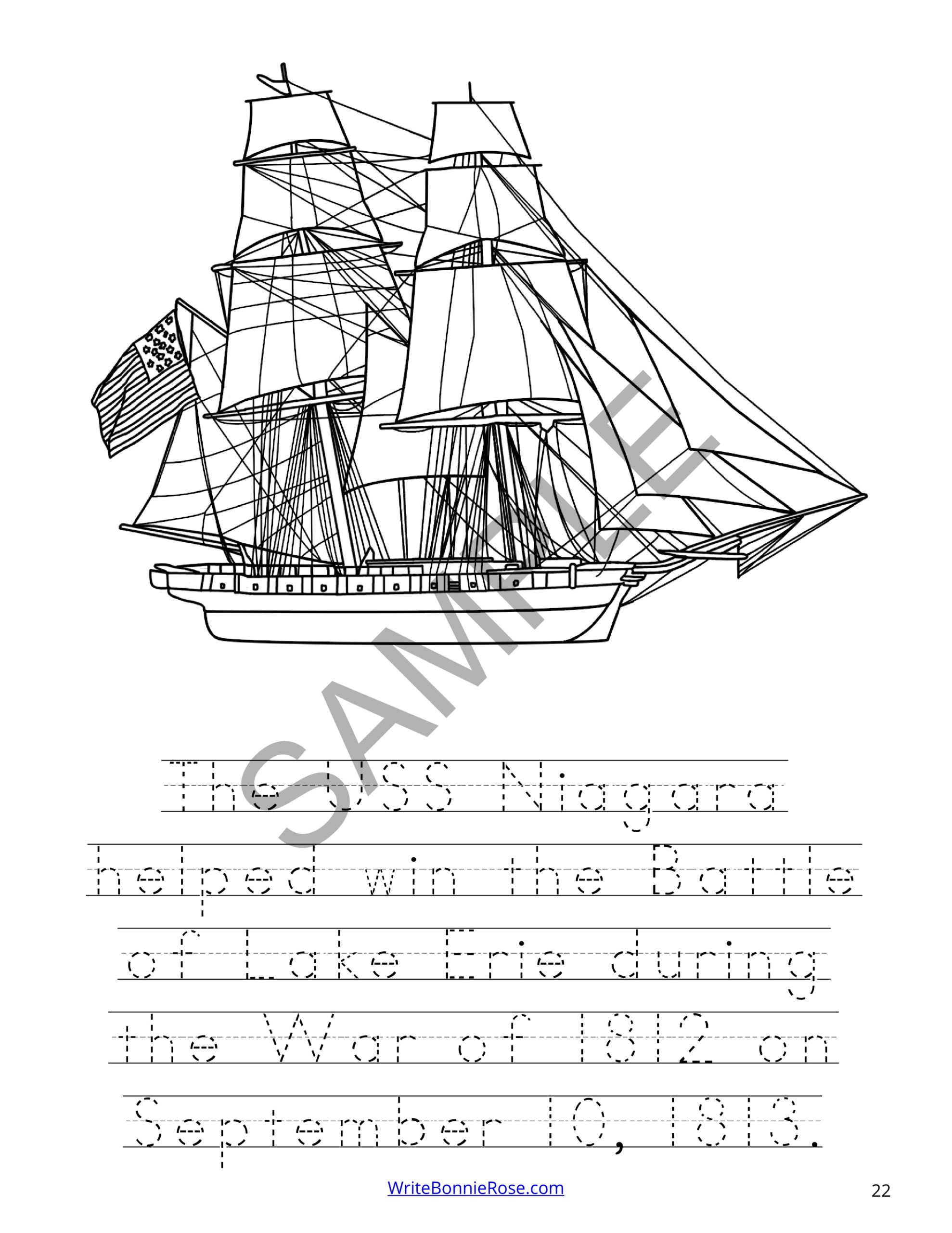 History at Sea Coloring Book-Level B | Made By Teachers