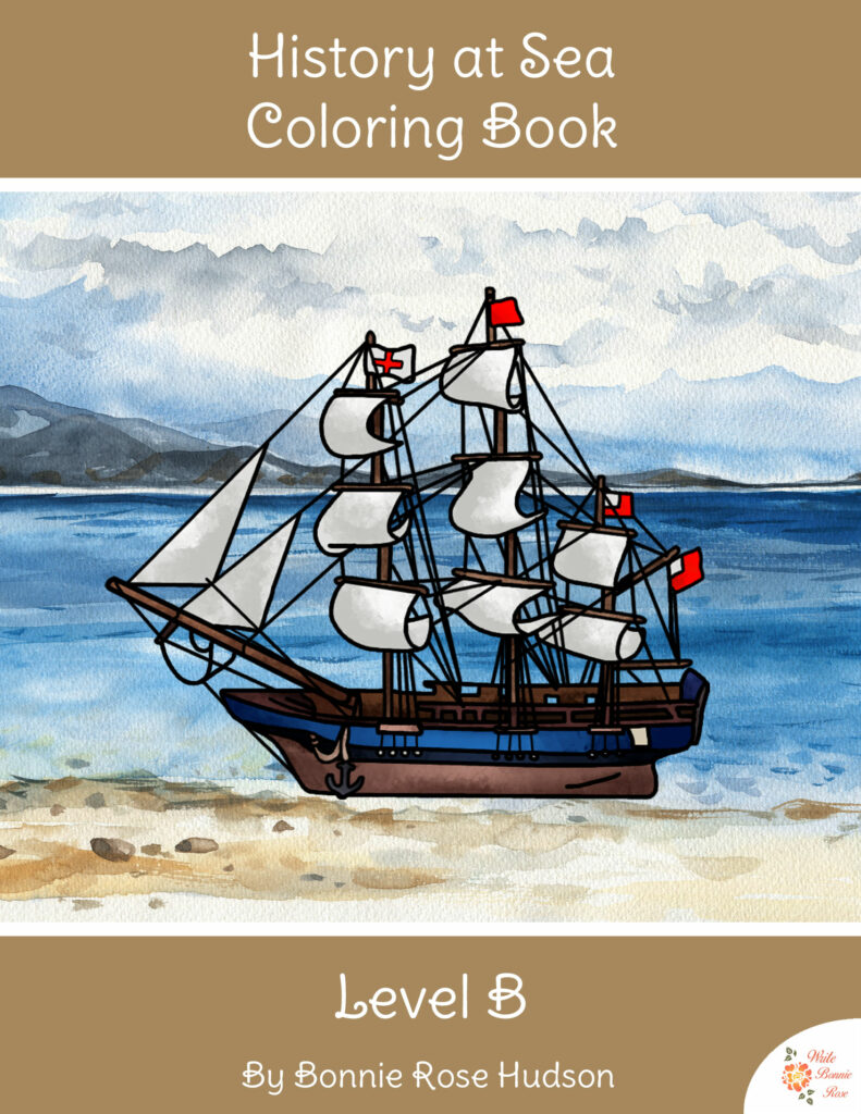 History at Sea Coloring Book-Level B | Made By Teachers