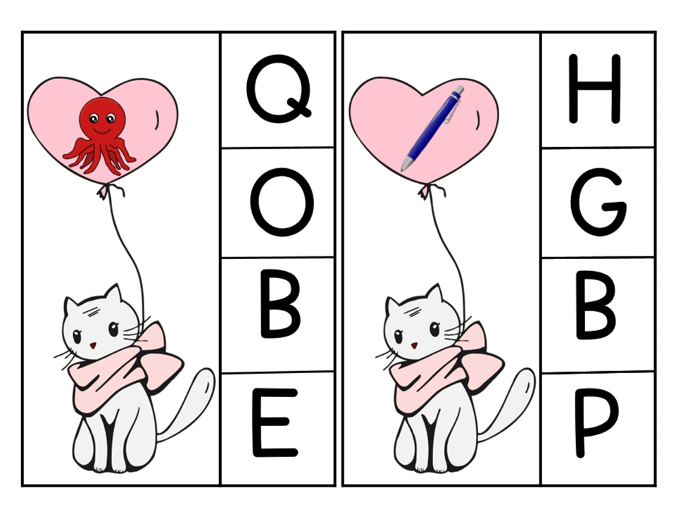 Valentines Alphabet Clip Cards | Made By Teachers