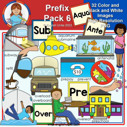 Clip Art - Prefix Super Bundle | Made By Teachers