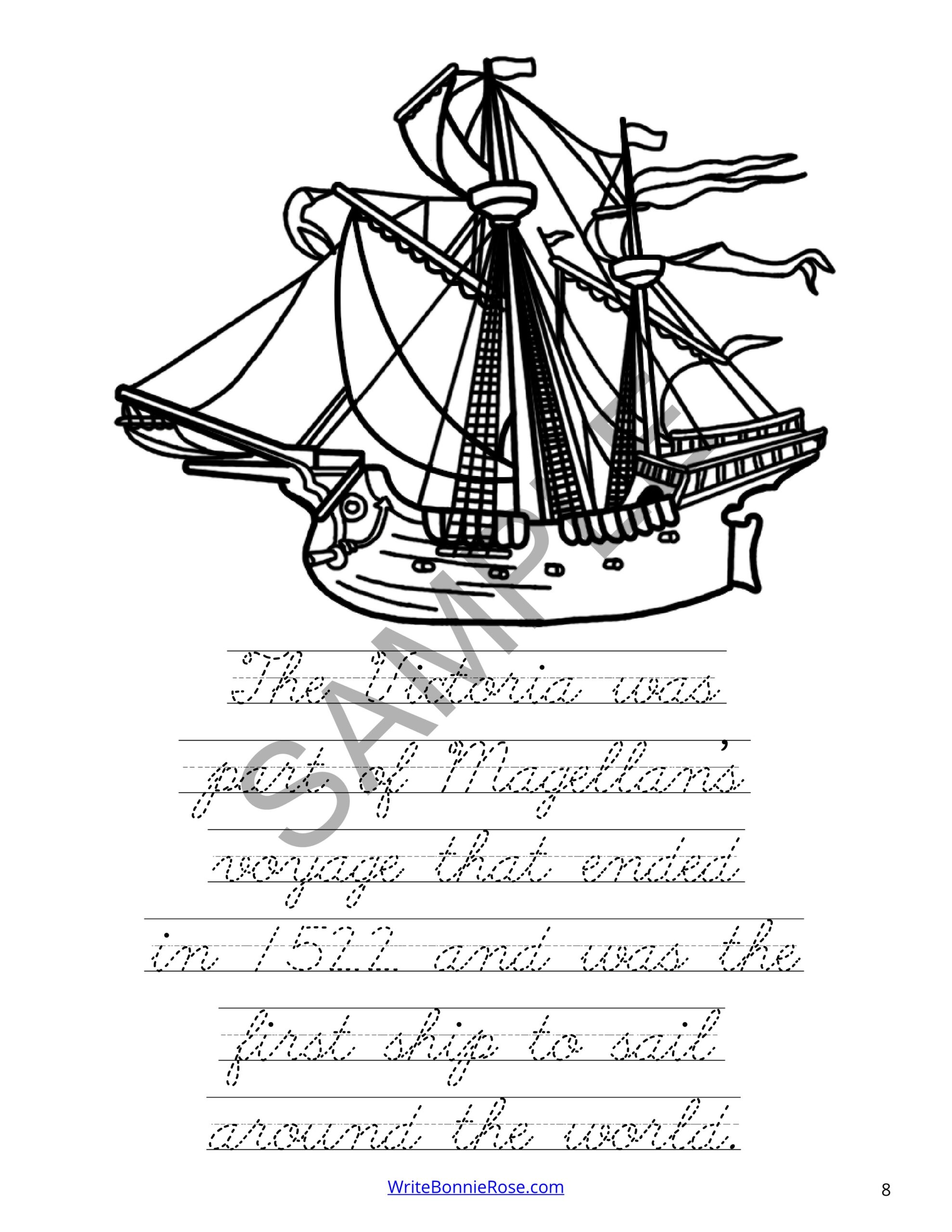 History at Sea Coloring Book-Level C | Made By Teachers