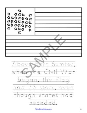 History of Flags in America Coloring Book-Level B | Made By Teachers