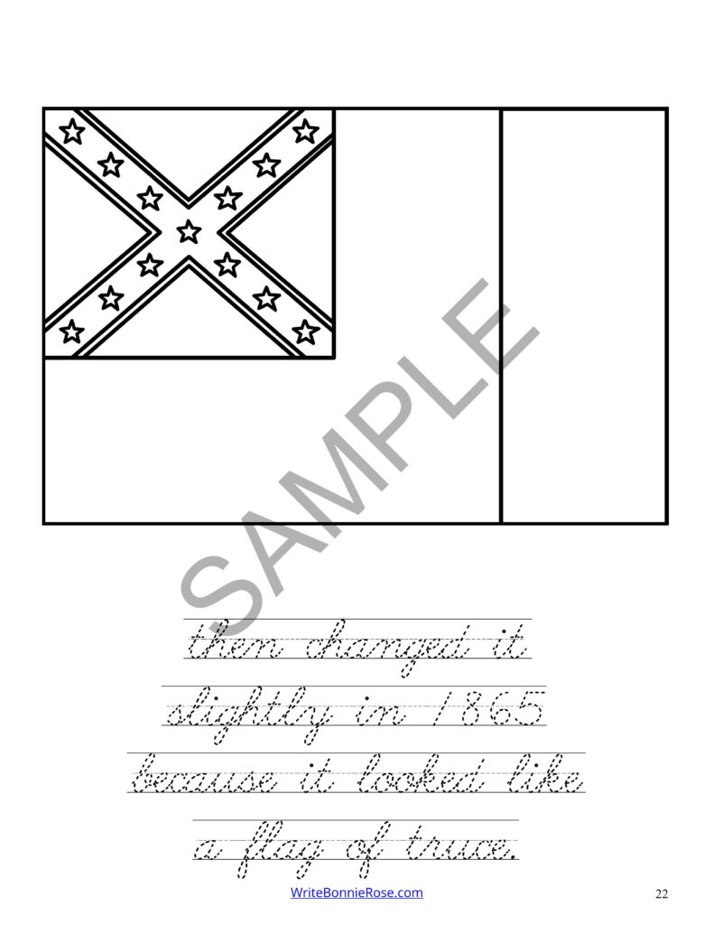 History of Flags in America Coloring Book-Level C | Made By Teachers