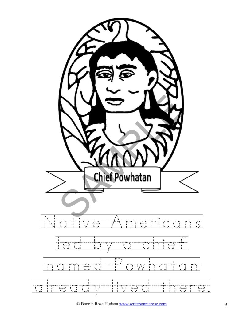 Jamestown Colony Coloring Book-Level B | Made By Teachers