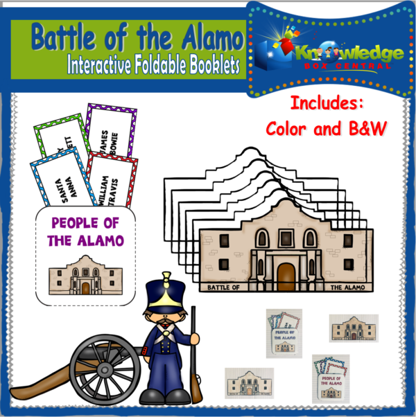 Battle of the Alamo Interactive Foldable Booklets | Made By Teachers