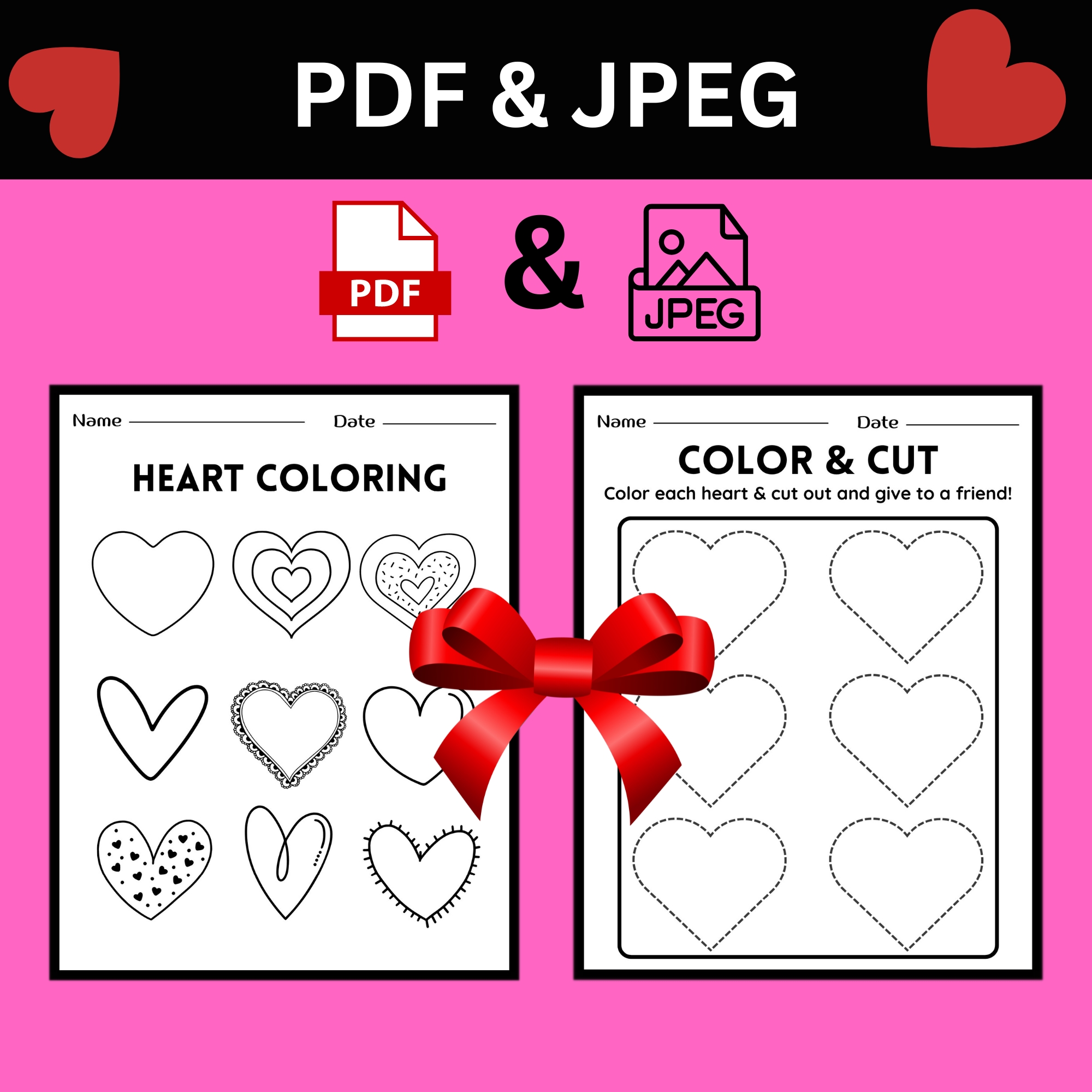 DOLLAR DEAL ! Valentine's Day Activities | February Coloring Sheets ...