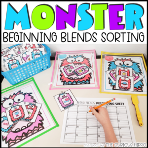Beginning Blends Sorting - Monsters | Made By Teachers