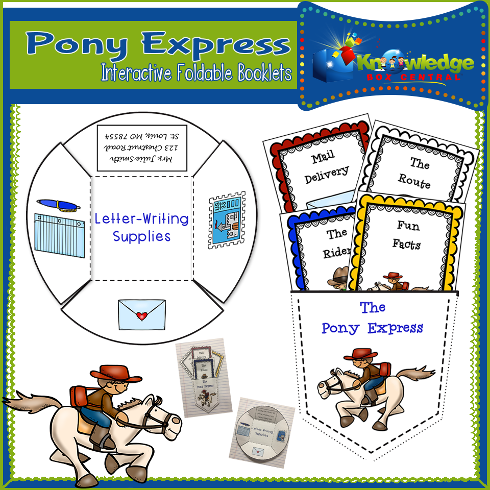 Pony Express Interactive Foldable Booklets | Made By Teachers