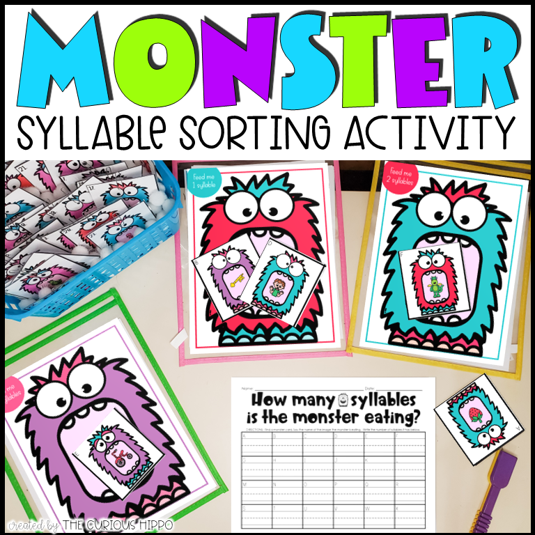 Syllable Sorting Monsters | Made By Teachers