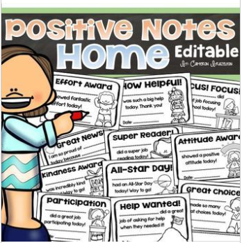 Positive Notes Home Parent Teacher Communication Forms Handouts ...