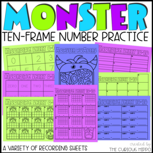 Ten Frames Number Practice - Monsters | Made By Teachers