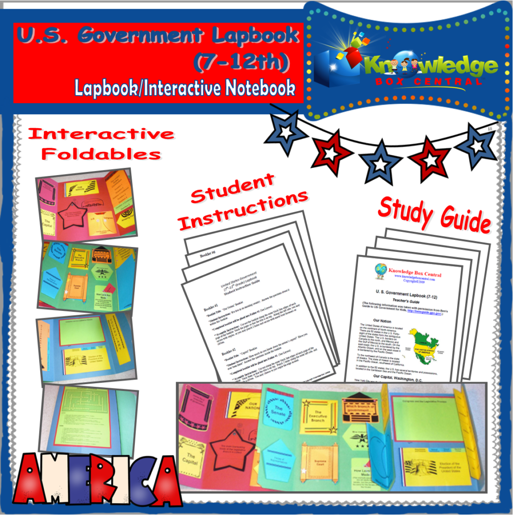U.S. Government(7th - 12th) Lapbook / Interactive Notebook | Made By ...