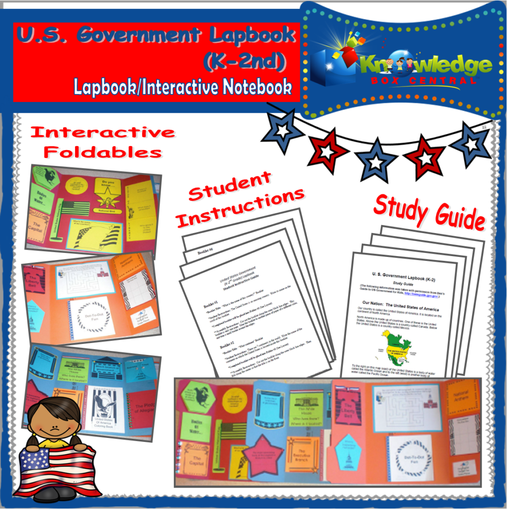 U.S. Government (K-2nd) Lapbook / Interactive Notebook | Made By Teachers