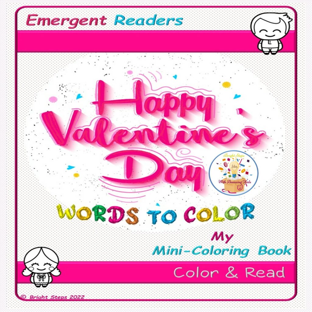 ''Valentine's Day'' Mini-Coloring Book/ Emergent Readers/ February ...