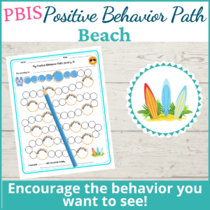 Behavior Visual Supports- Beach | Made By Teachers