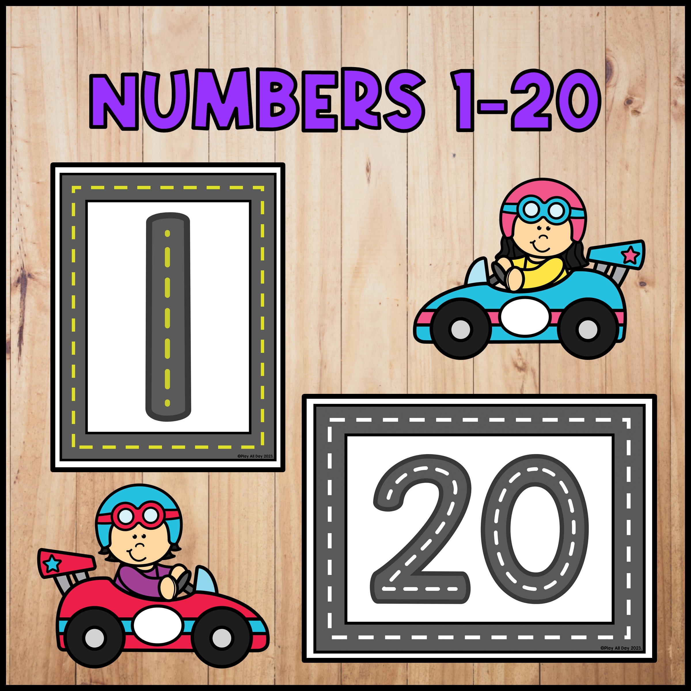 Road Number Mats | Number Posters | Made By Teachers