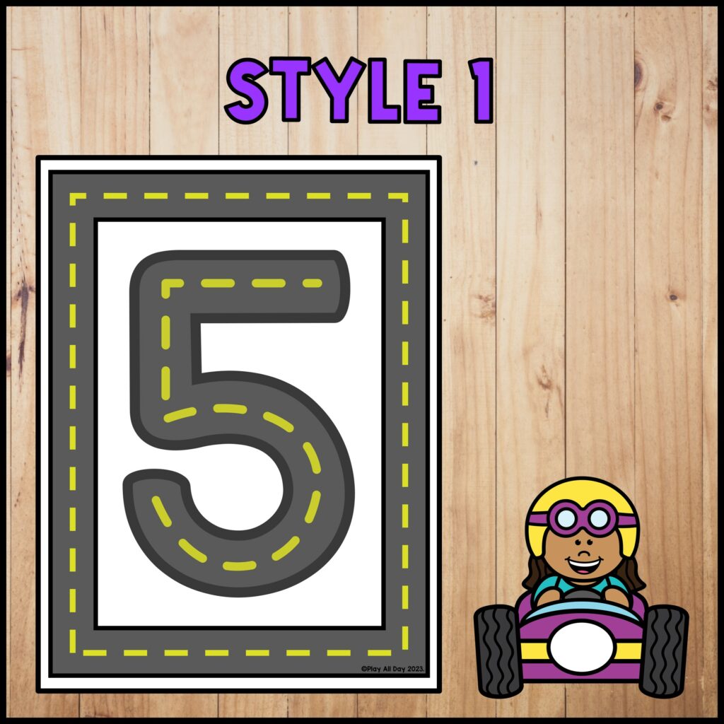 Road Number Mats | Number Posters | Made By Teachers