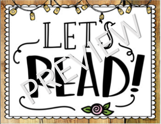 Reading Posters Set Bulletin Board Classroom Library Decorations | Made ...