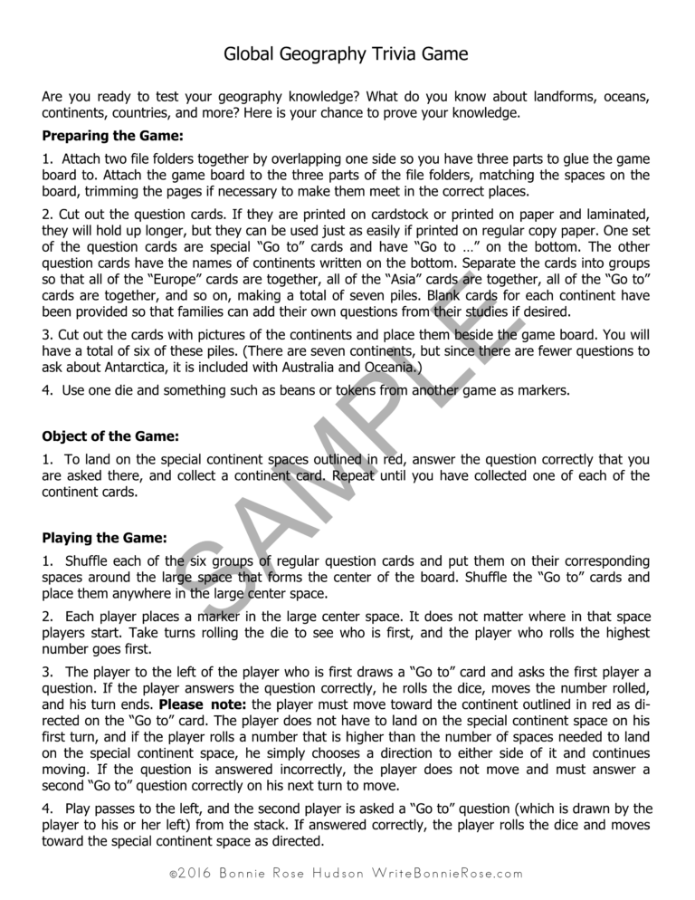 Global Geography Trivia Game | Made By Teachers