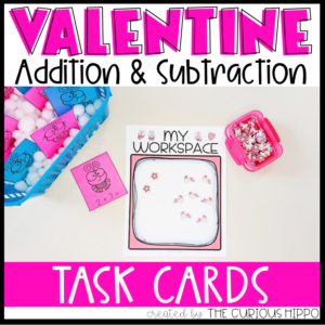 Addition and Subtraction Task Cards - Valentine's Day | Made By Teachers