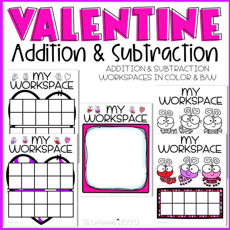 Addition and Subtraction Task Cards - Valentine's Day | Made By Teachers