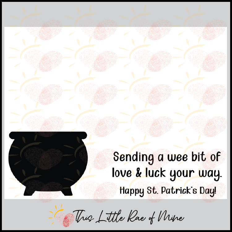 Rainbow - Pot of gold - St Patrick's Day Printable - handprint Art ...