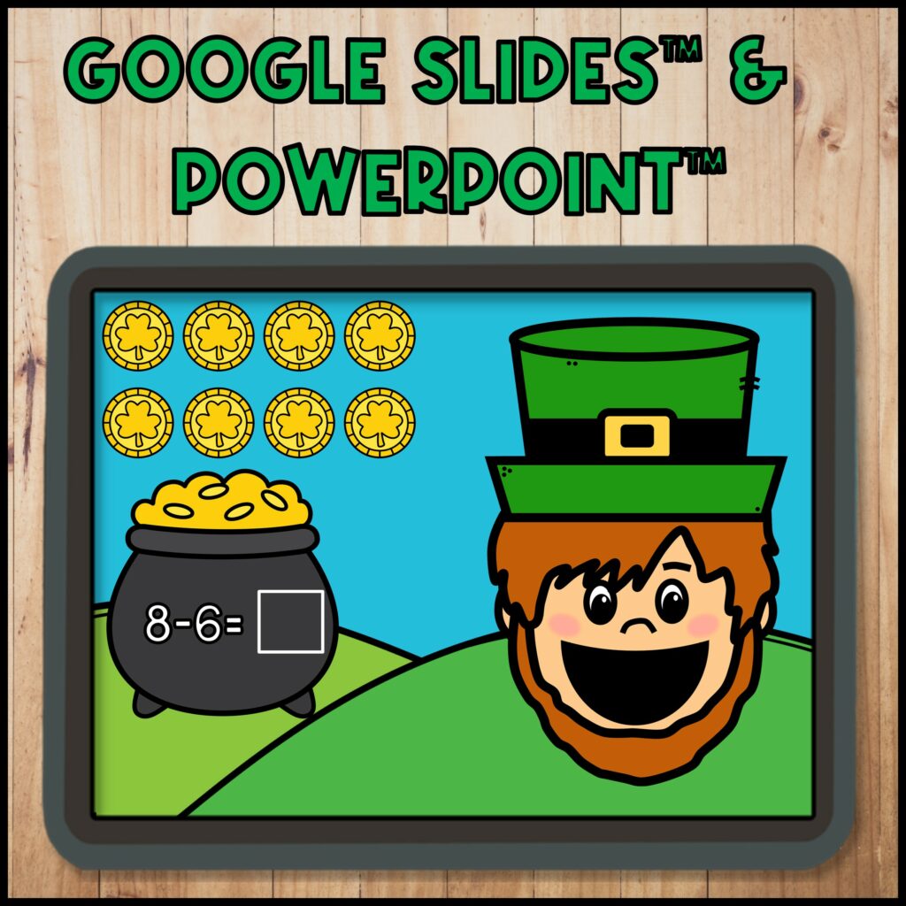 St. Patrick’s Day Subtraction Within 10 | Digital Subtraction ...