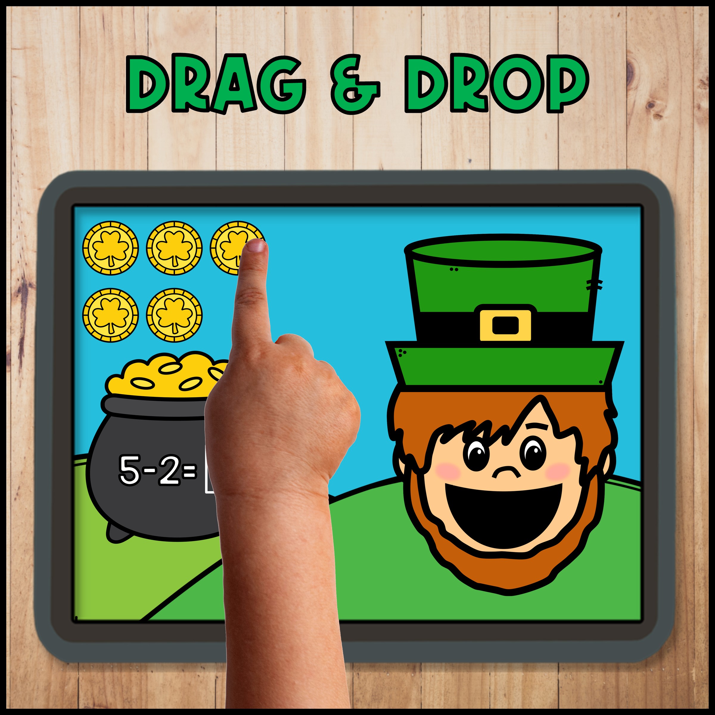 St. Patrick’s Day Subtraction Within 10 | Digital Subtraction ...
