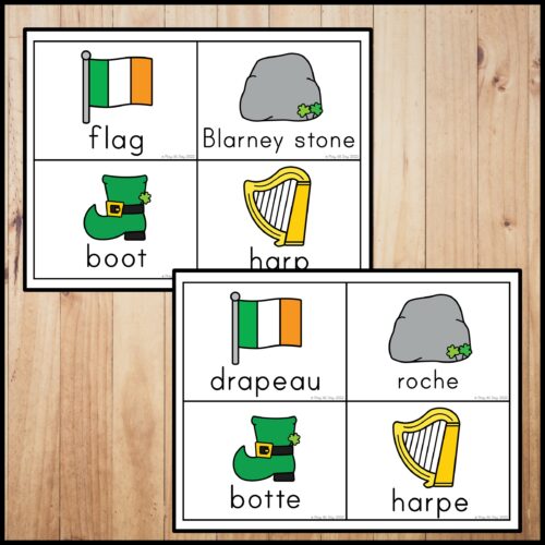FREE ST. PATRICK’S DAY Themed Vocabulary Cards | French Version ...