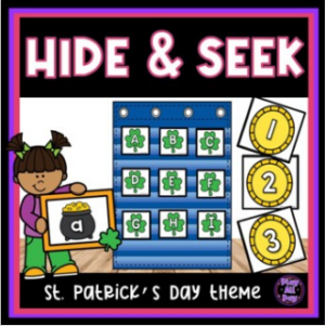 St. Patrick's Day Hide & Seek | Pocket Chart Game | Letter & Number ...