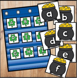 St. Patrick's Day Hide & Seek | Pocket Chart Game | Letter & Number ...