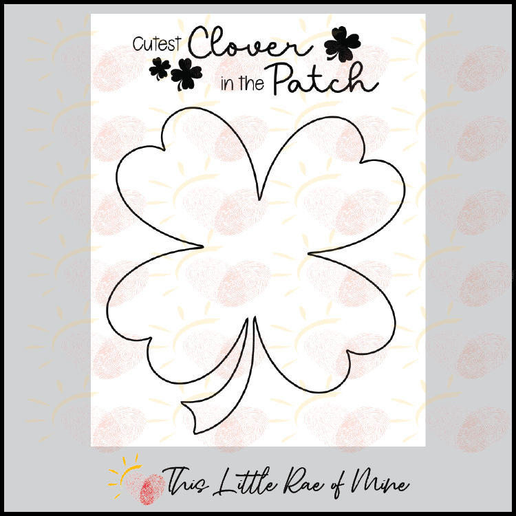 Cutest Clover in the Patch - St Patrick's Day - handprint Art ...