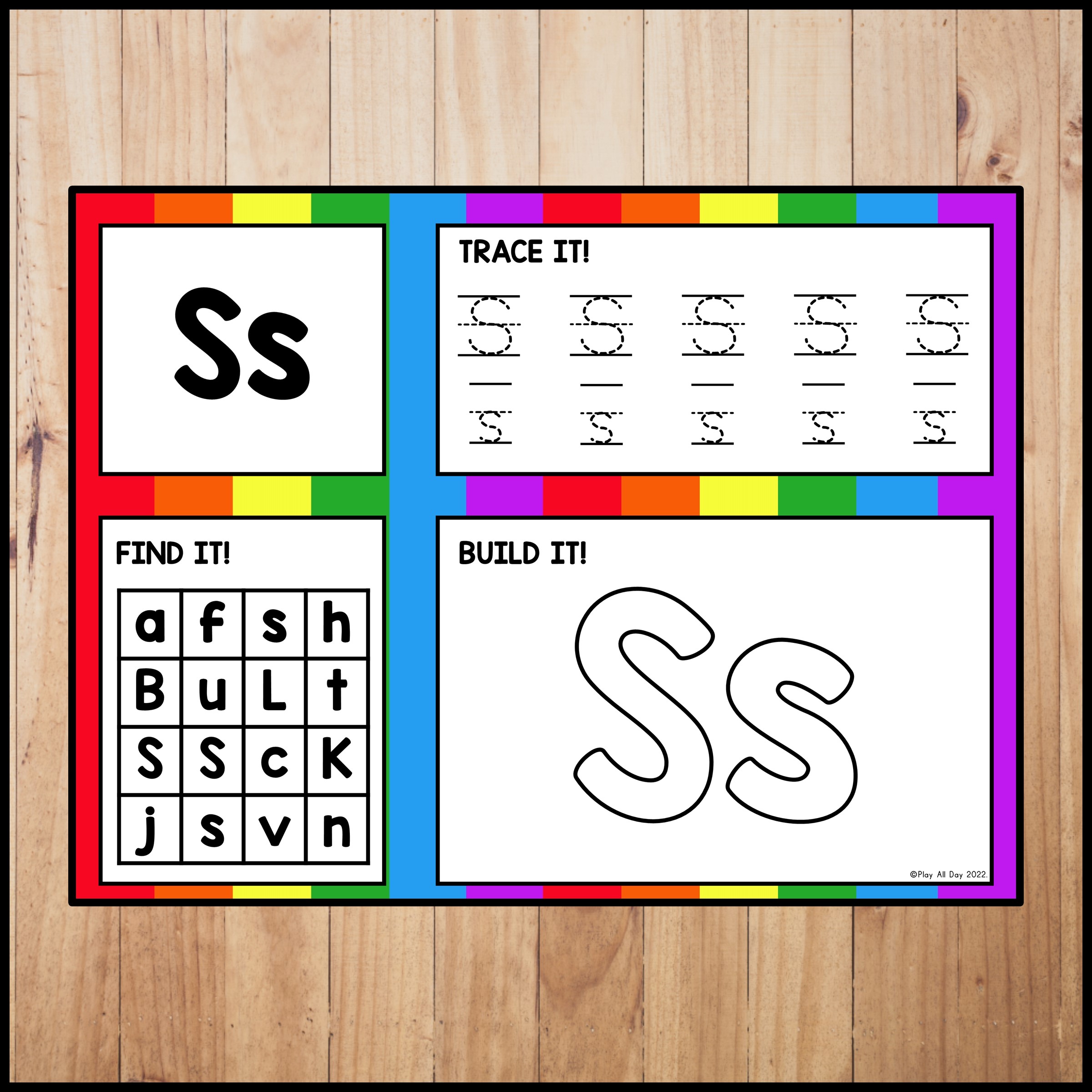 Rainbow Letter Mats for Letter Recognition and Formation | St. Patrick ...