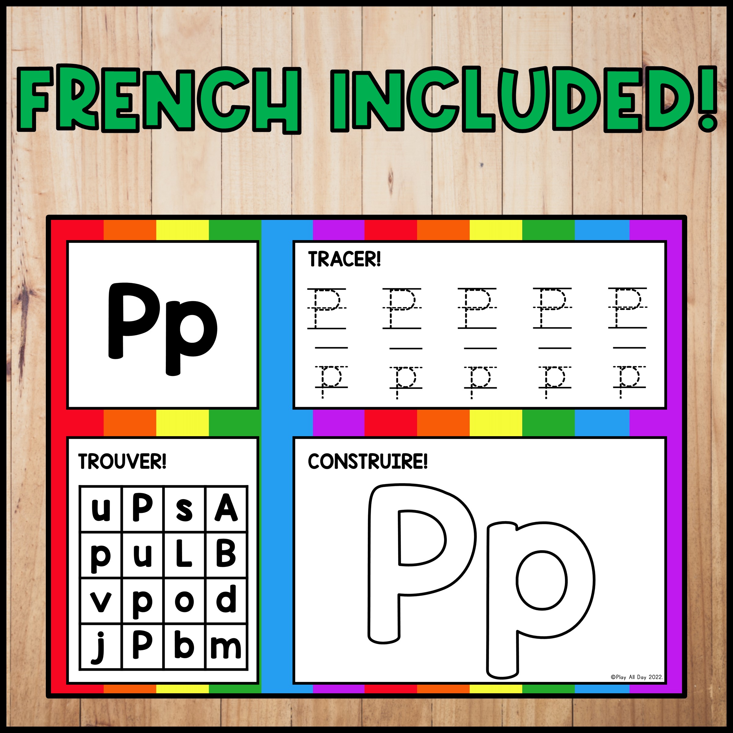 Rainbow Letter Mats for Letter Recognition and Formation | St. Patrick ...